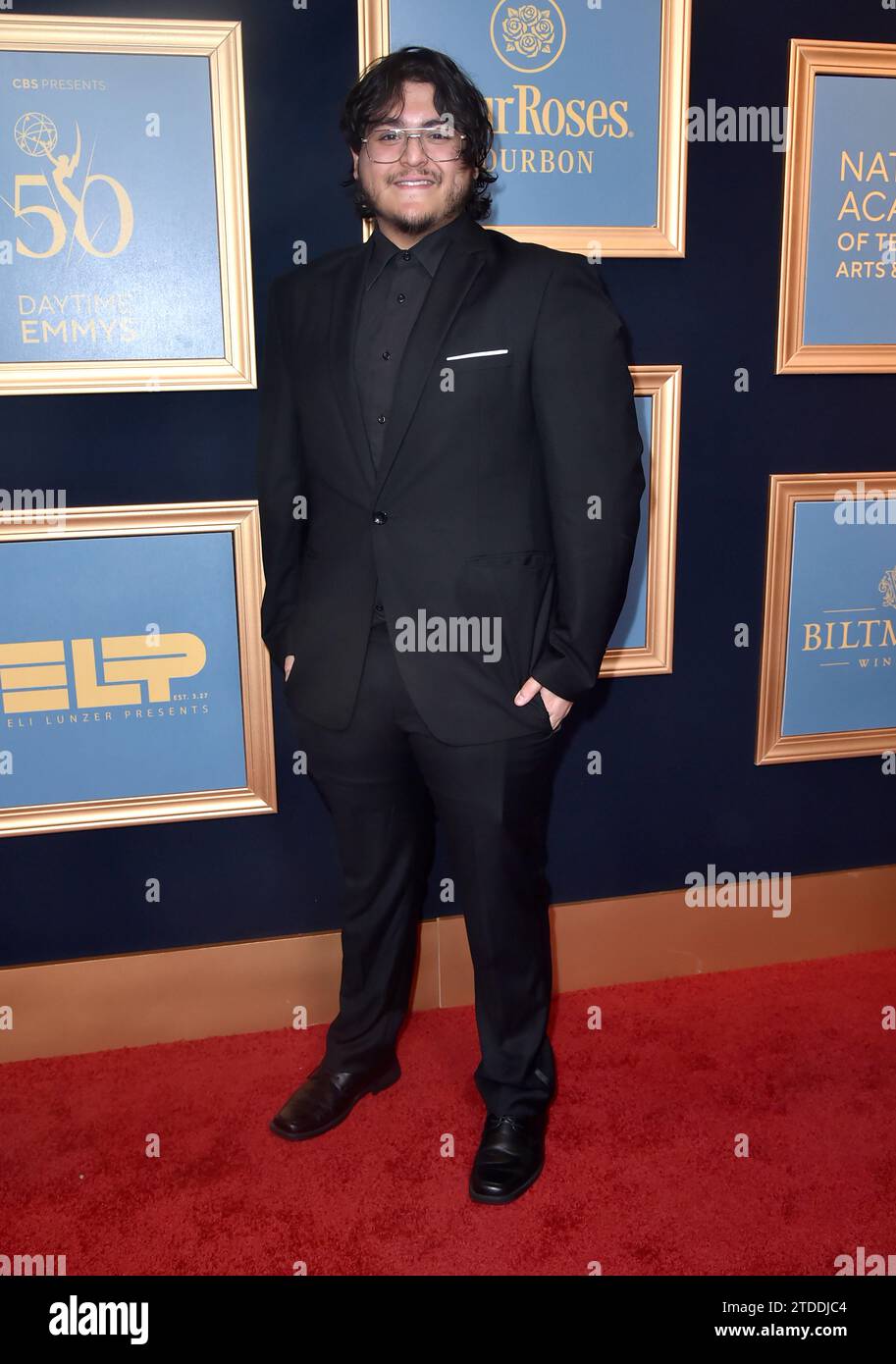 Dante Aleksander arrives at the 50th Daytime Emmy Awards on Friday, Dec ...