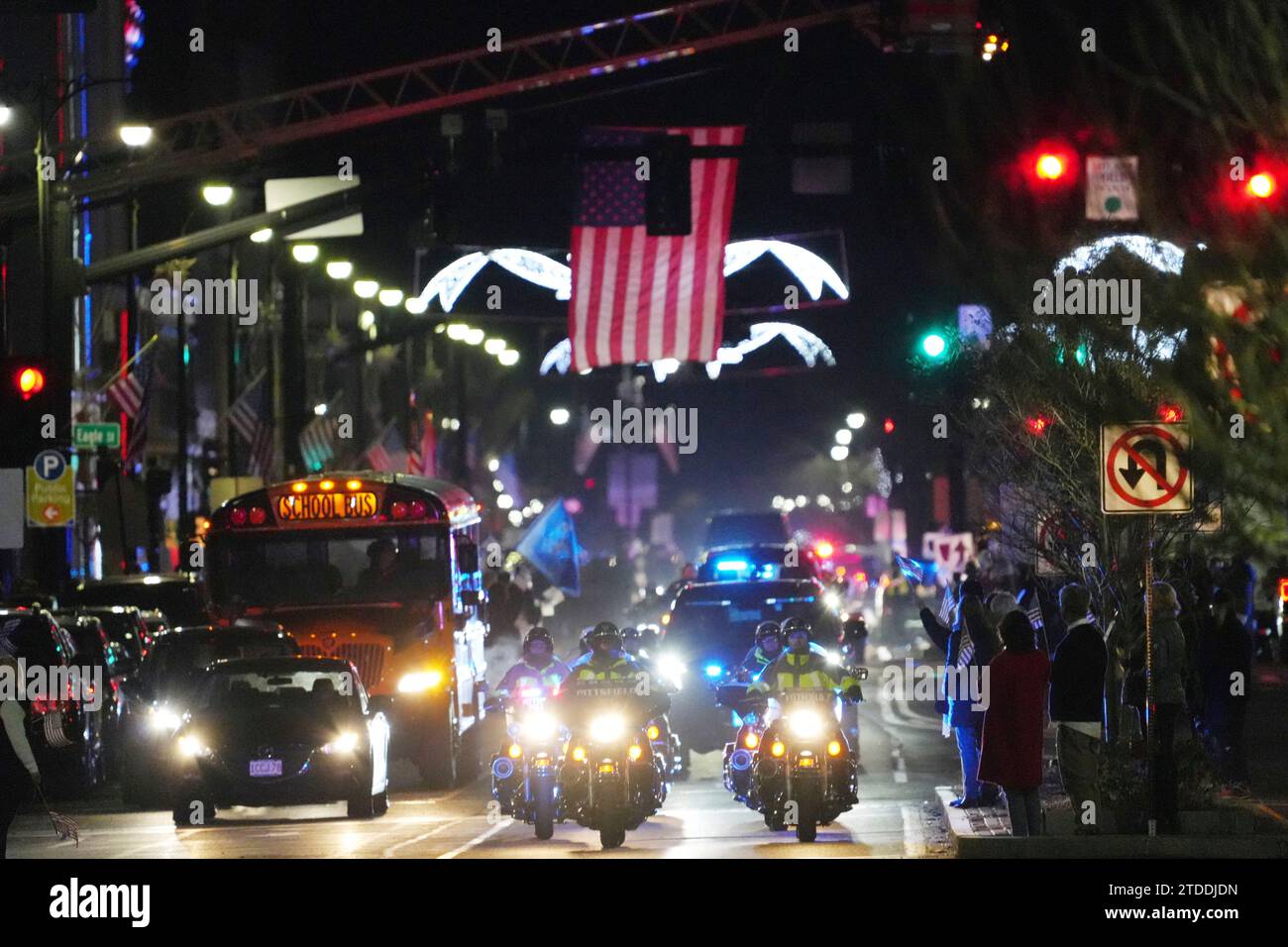 The body of Jacob “Jake” Galliher, 24, returns, Friday, Dec. 15, 2023 ...