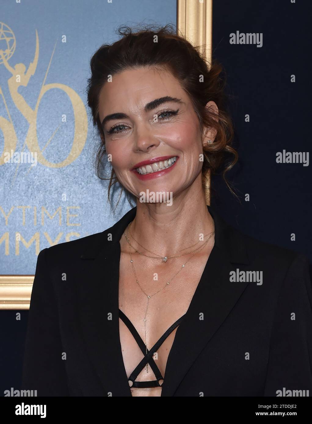 Amelia Heinle arrives at the 50th Daytime Emmy Awards on Friday, Dec ...