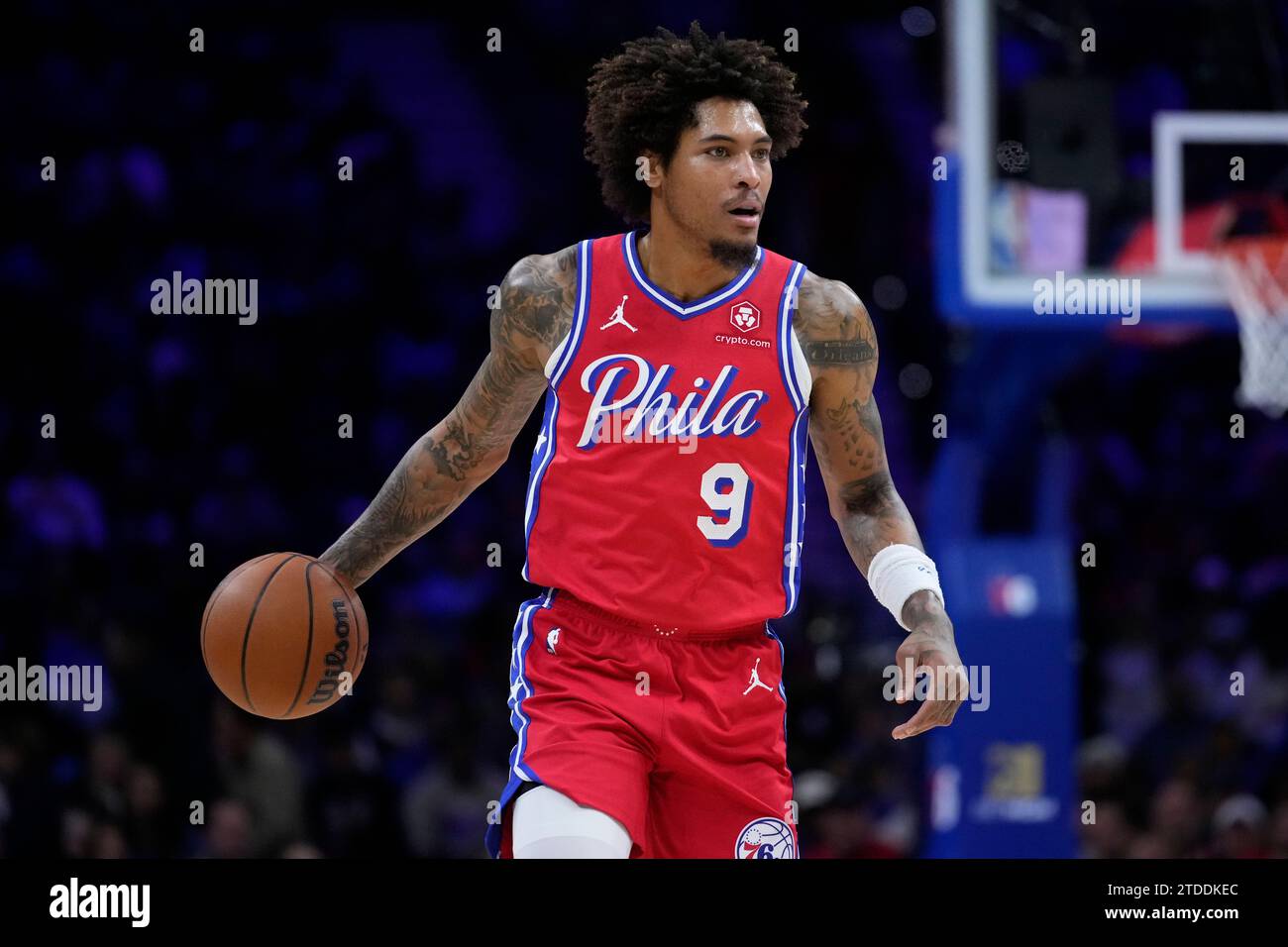 Philadelphia 76ers' Kelly Oubre Jr. plays during an NBA basketball game ...