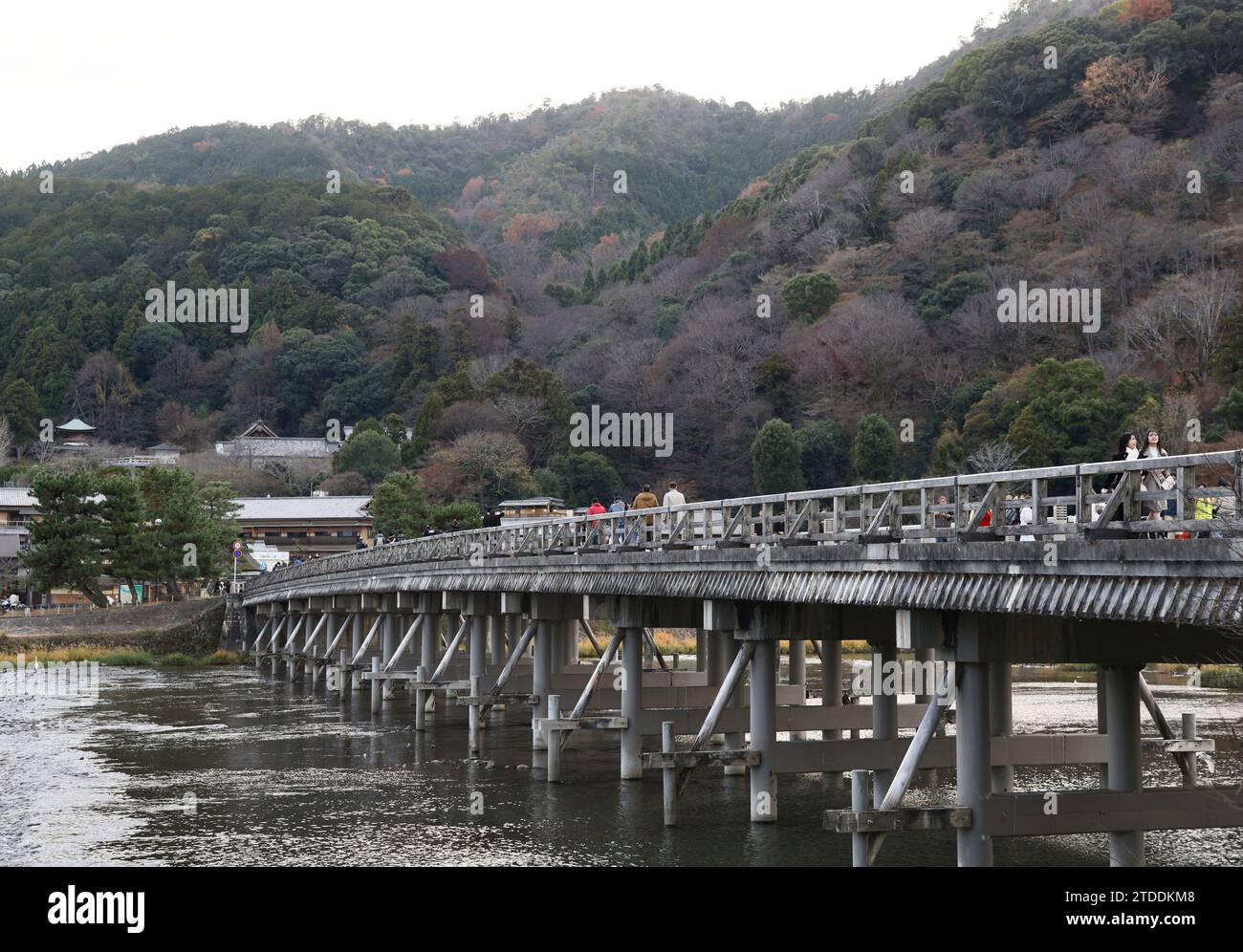Togetsu-kyo bridge is pictured in Arashiyama on Hozu-gawa river in ...