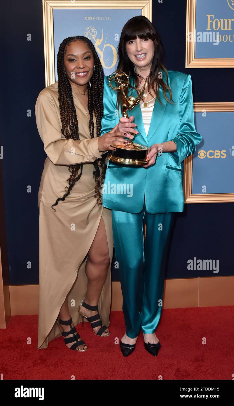 Kareen Gunning, left, and Alex Duda, winners of the award for ...