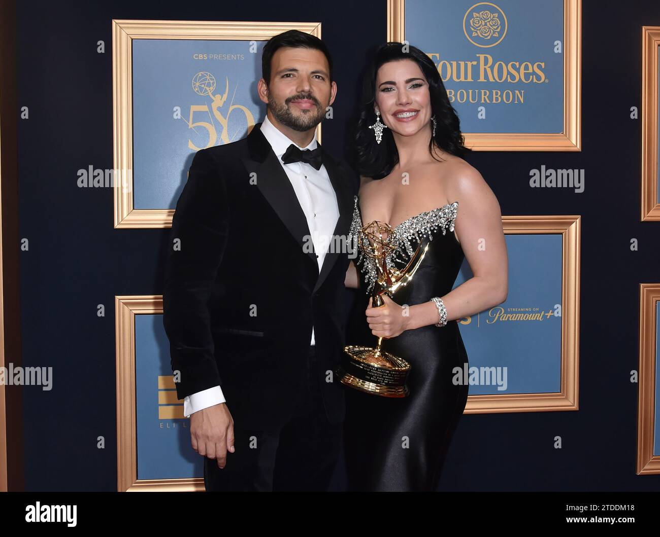 Elan Ruspoli, left, and Jacqueline MacIness Wood, winner of the award ...