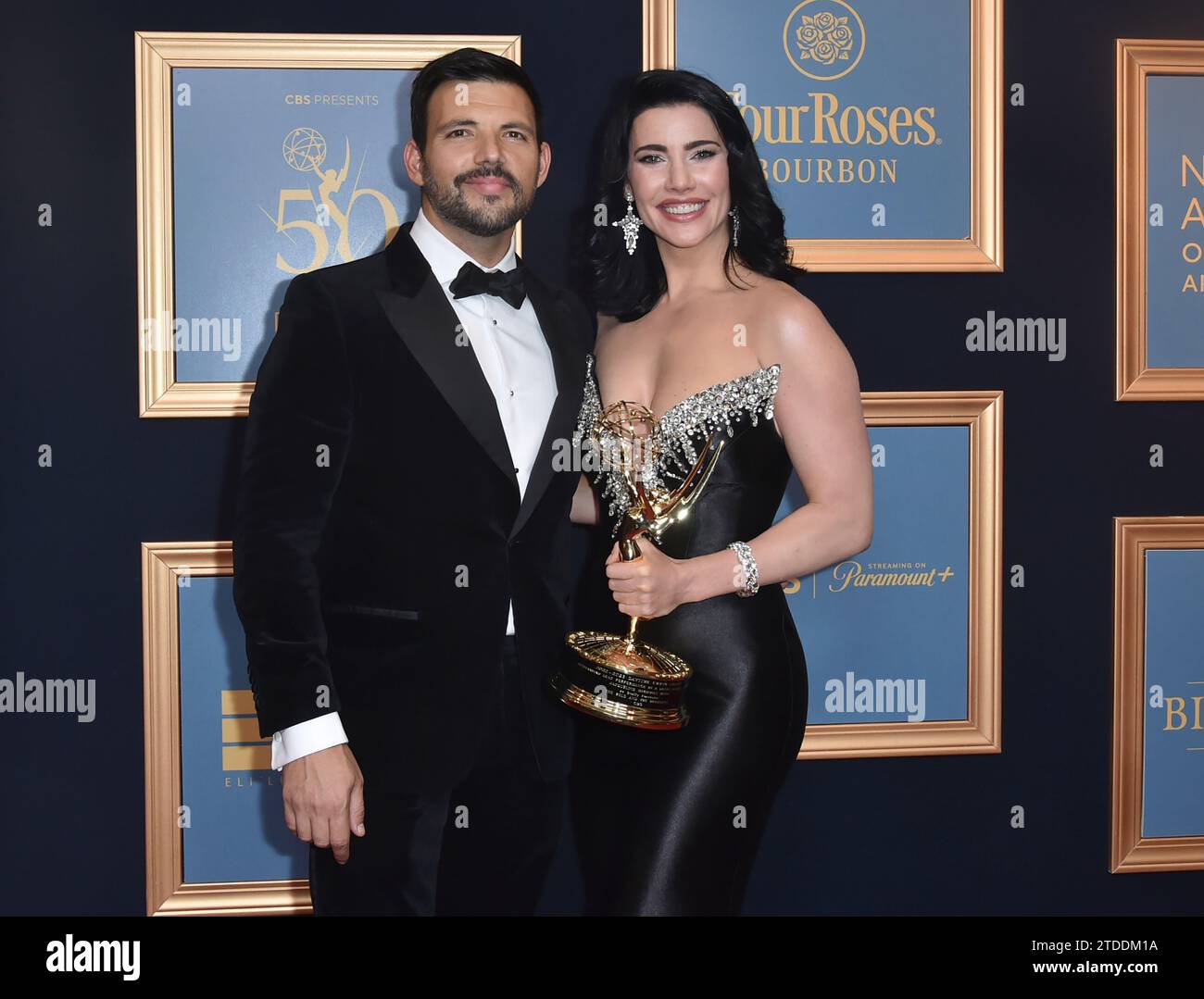 Elan Ruspoli, left, and Jacqueline MacIness Wood, winner of the award ...