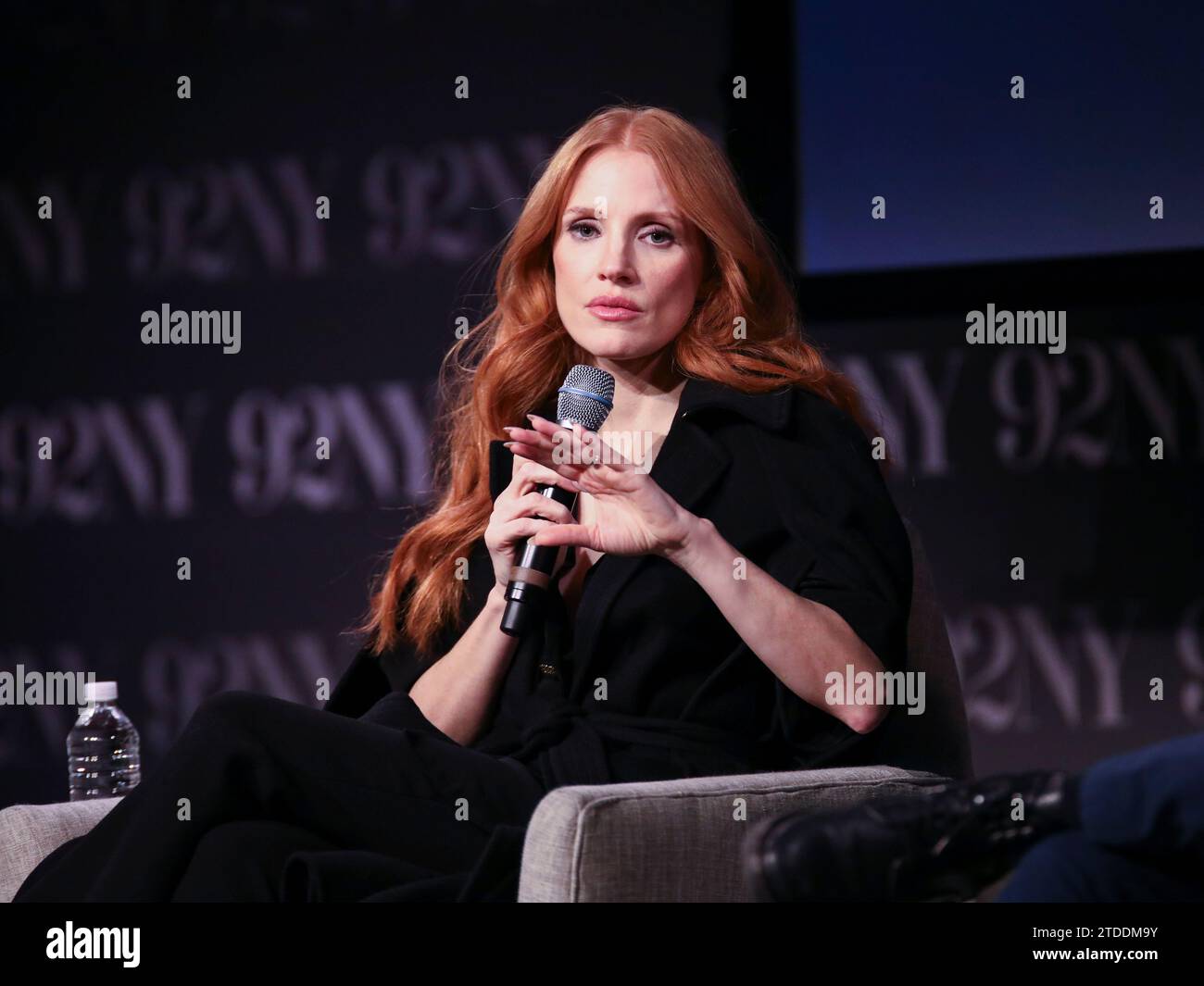 Actor Jessica Chastain discusses the film "Memory" at The 92nd Street Y ...