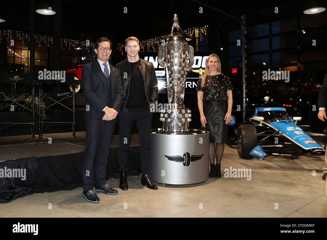 INDIANAPOLIS, IN - DEC 15: From left to right IMS President J Douglas ...