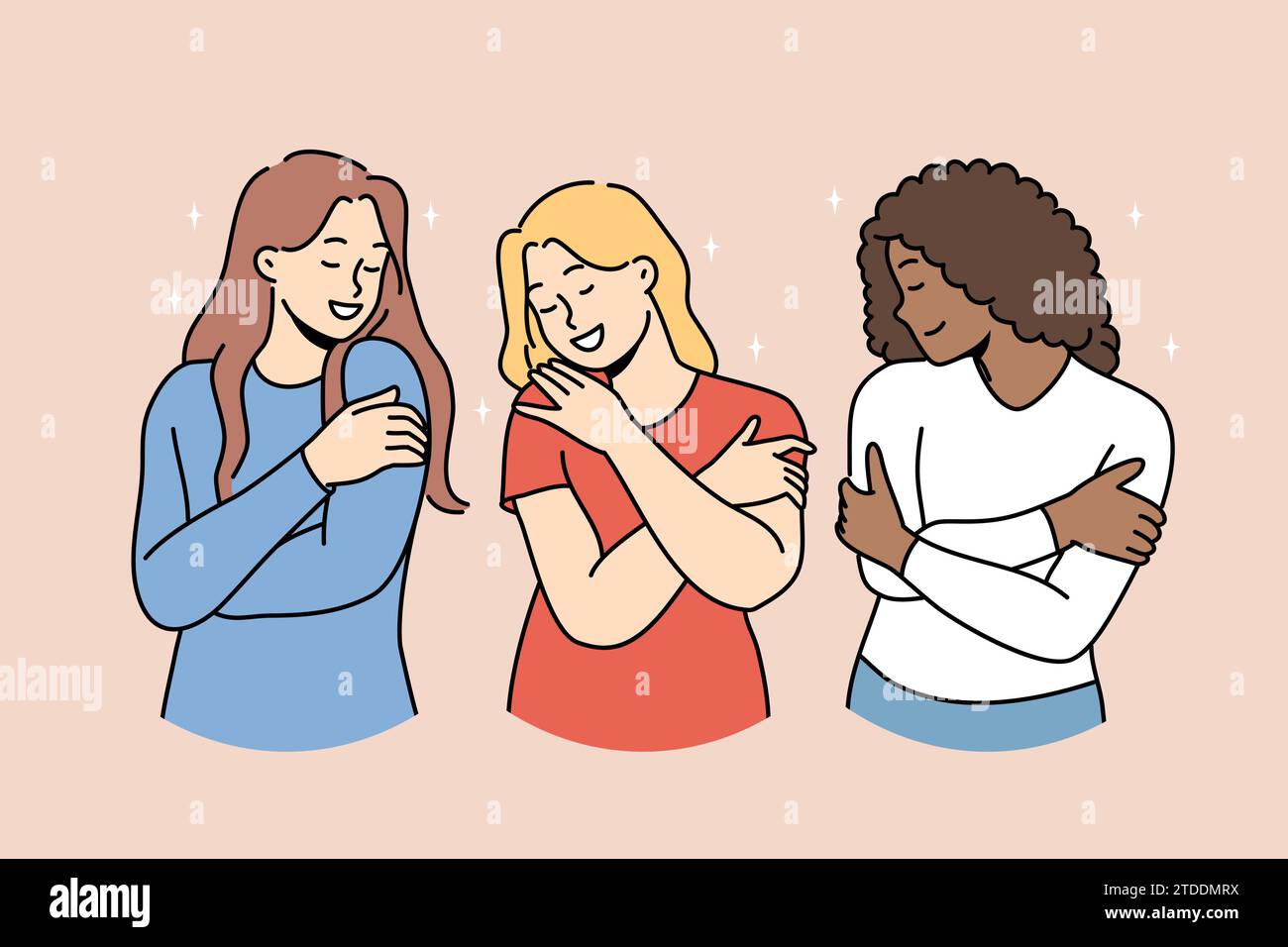 Unmarried girls Stock Vector Images - Alamy
