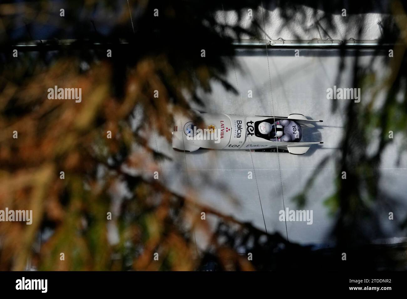 Latvia's Jekabs Kalenda with Edgars Ungurs compete in the 2-man ...