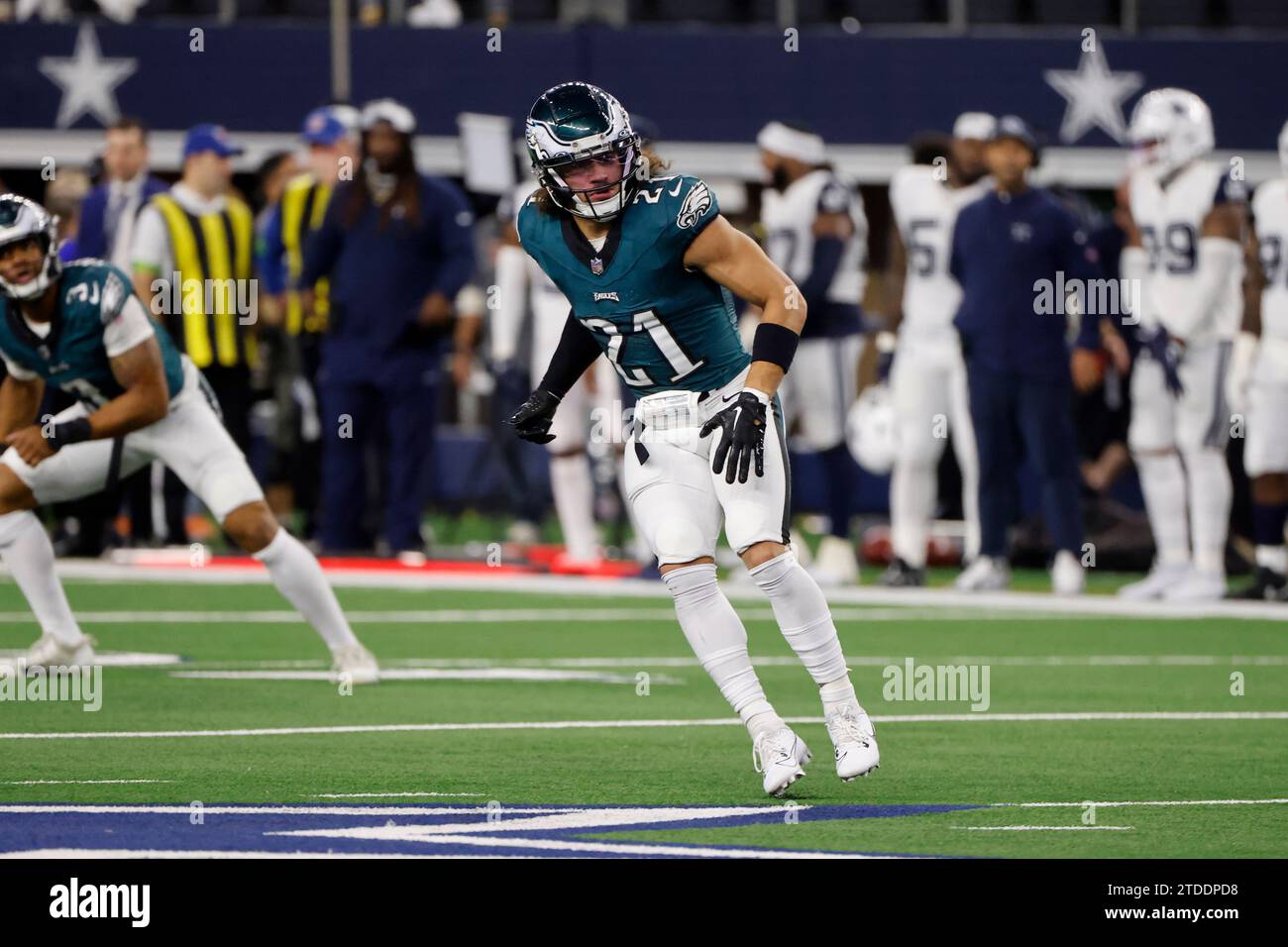 Philadelphia Eagles safety Sydney Brown (21) plays special teams during ...