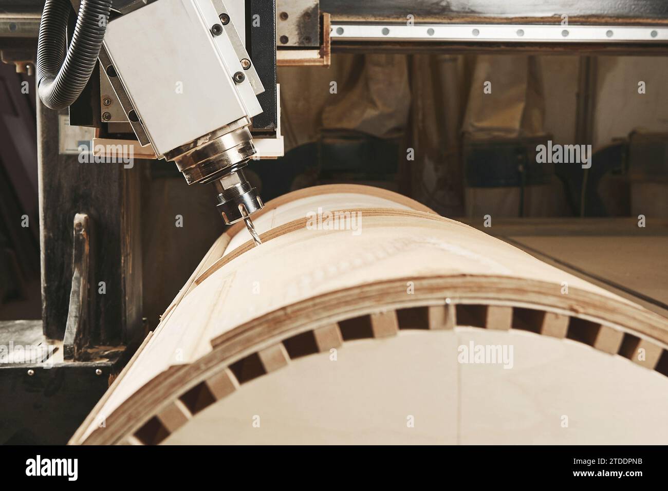 Cnc wood cutting cutter, machine with numerical control Stock Photo - Alamy