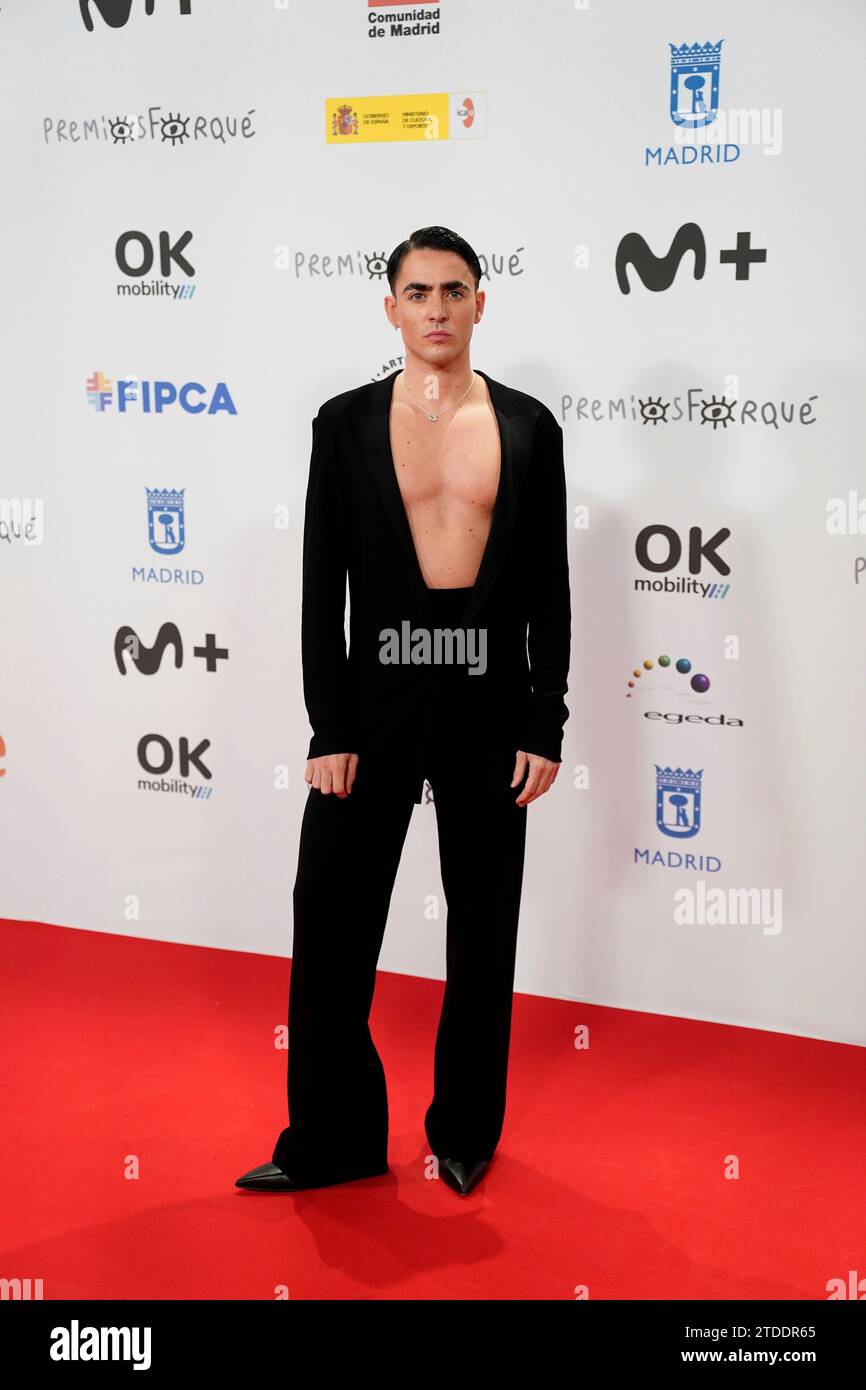 Influencer Luc Loren poses during the red carpet of the 29th edition of ...