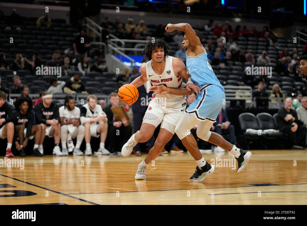Ball State forward Basheer Jihad (11) in action during an NCAA college ...