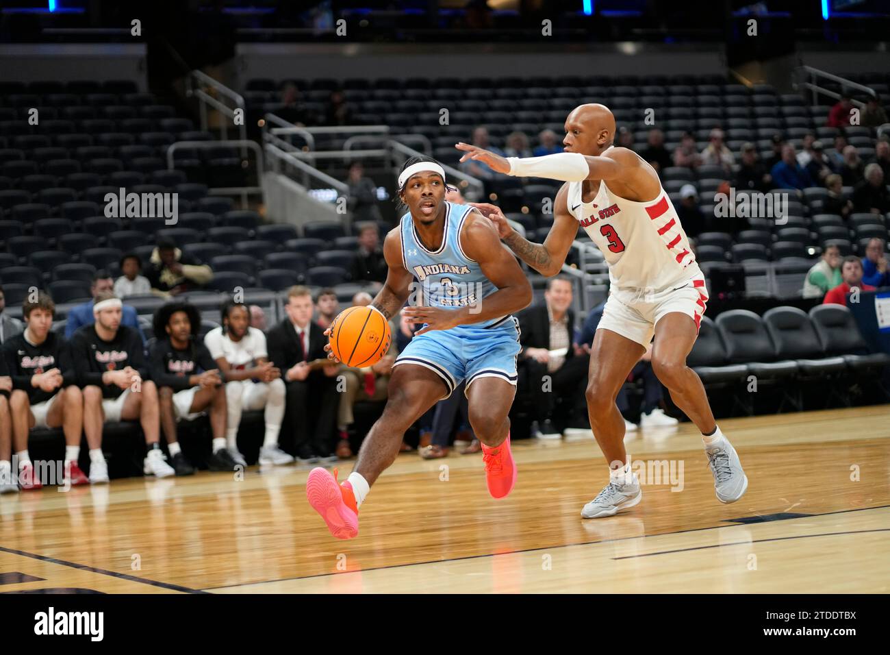 Indiana State guard Ryan Conwell (3) in action during an NCAA college ...