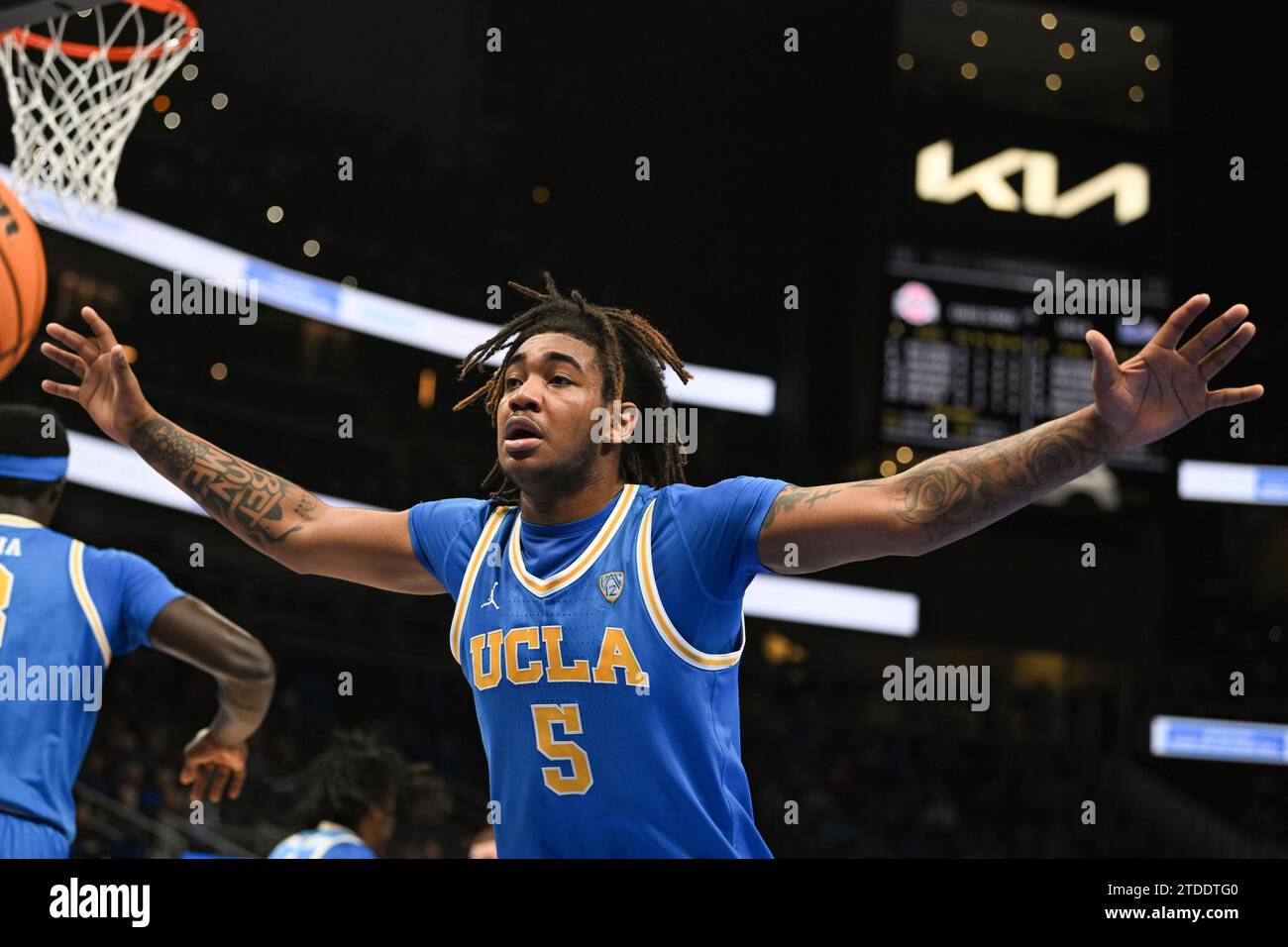 ATLANTA, GA – DECEMBER 16: UCLA guard Brandon Williams (5) defends ...