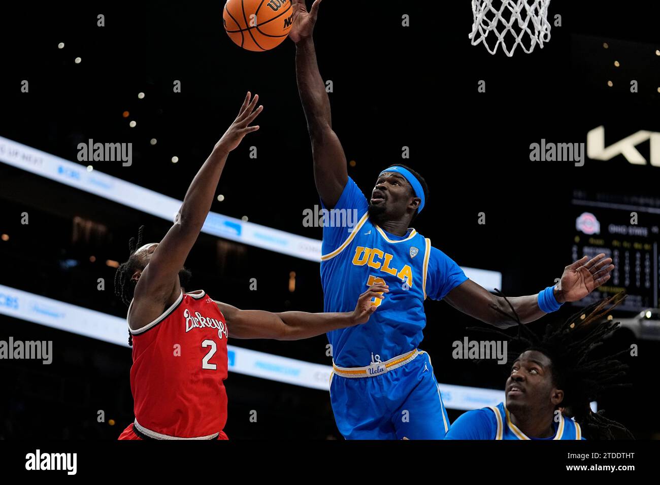 Ohio State guard Bruce Thornton (2) shoots against UCLA forward Adem ...