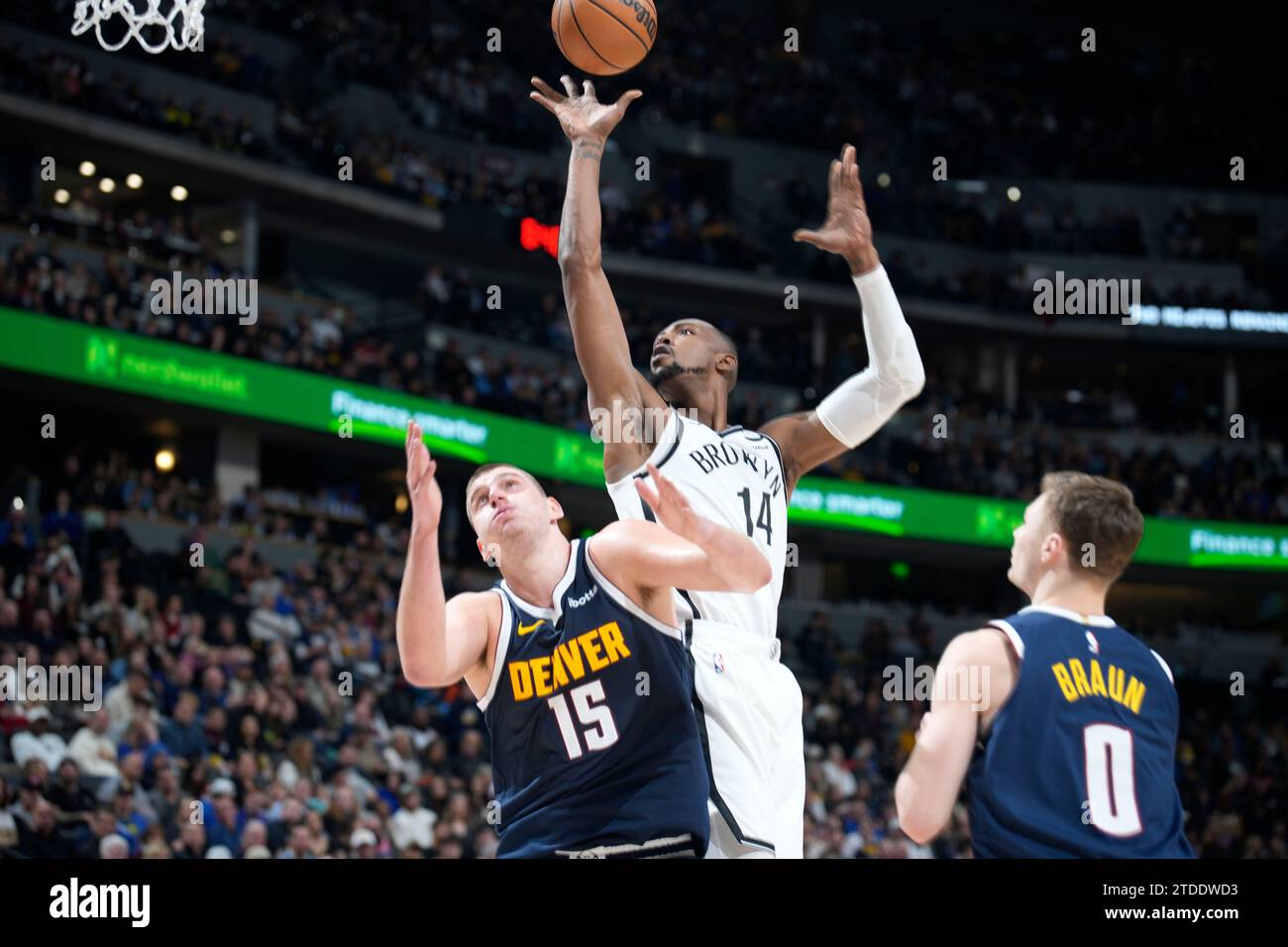 Brooklyn Nets forward Harry Giles III (14) goes up for a basket between ...