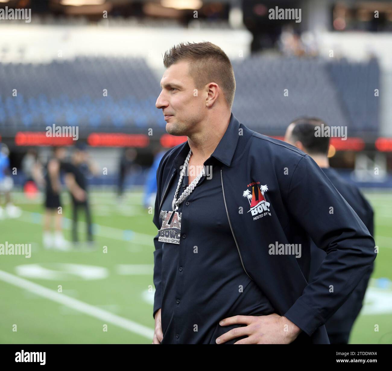 December 16, 2023 - Rob Gronkowski on the field prior to the Starco ...