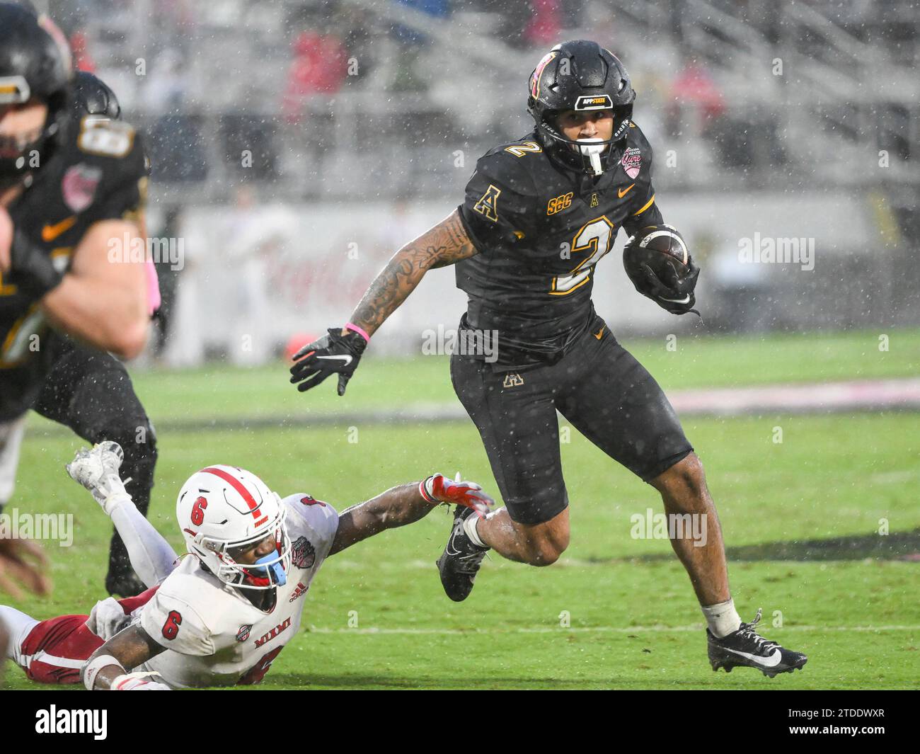 December 16, 2023: Appalachian State wide receiver Kaedin Robinson (2 ...