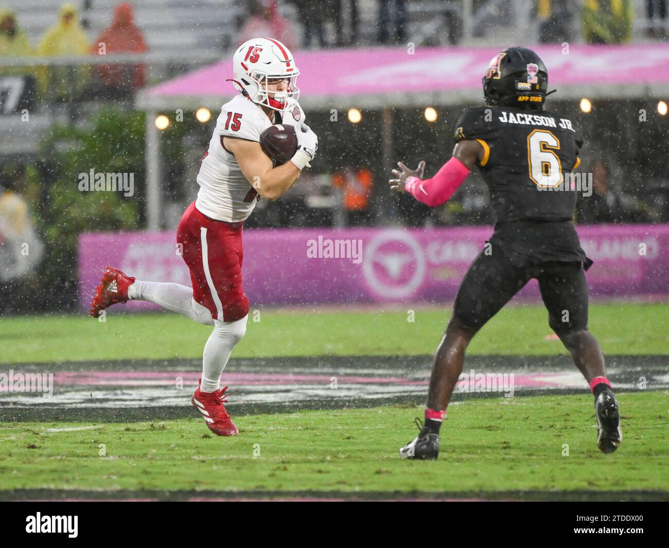 December 16, 2023: Miami (Oh) wide receiver Cade McDonald (15) catches ...