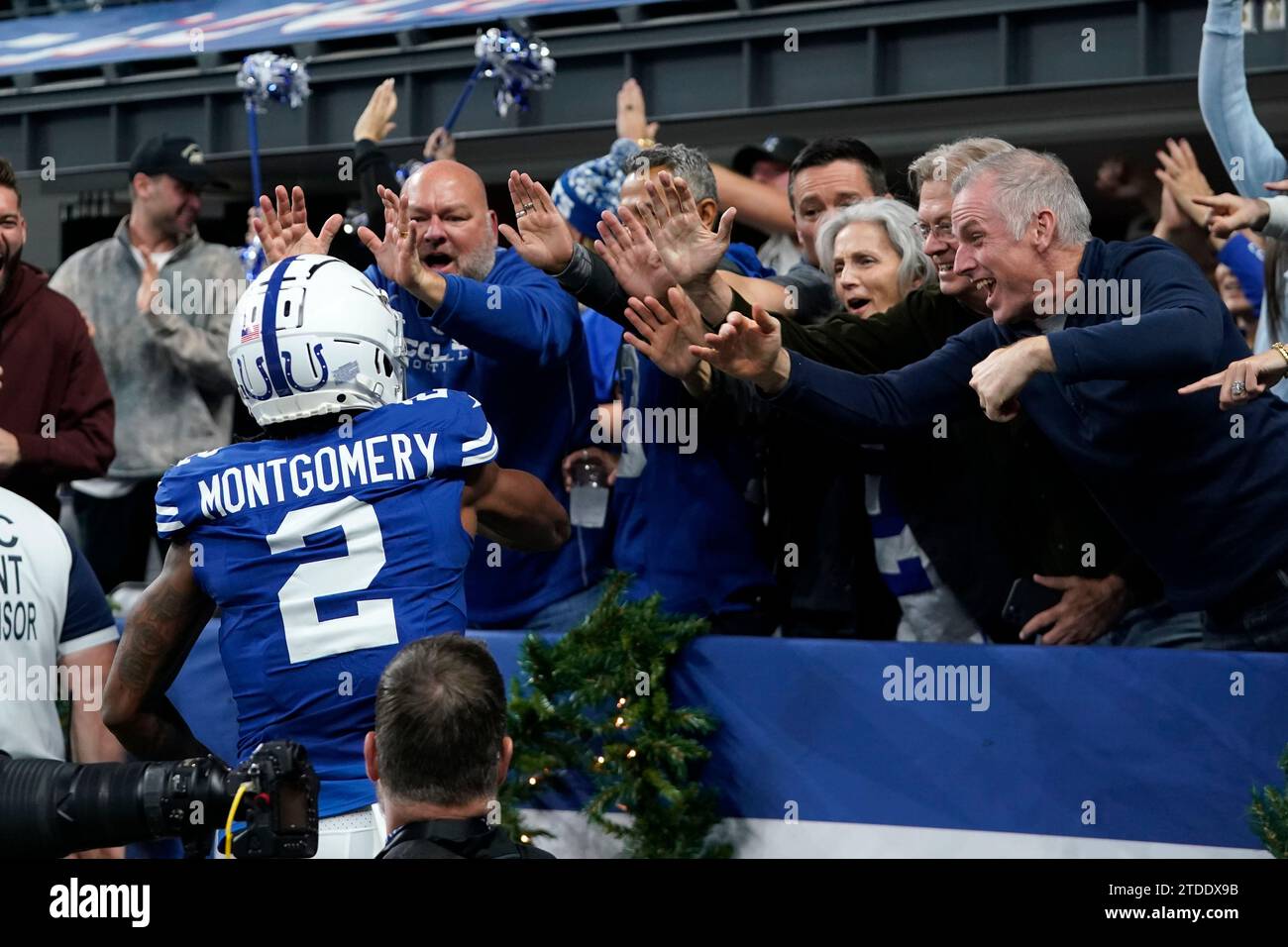 Indianapolis Colts wide receiver D.J. Montgomery (2) celebrates with ...
