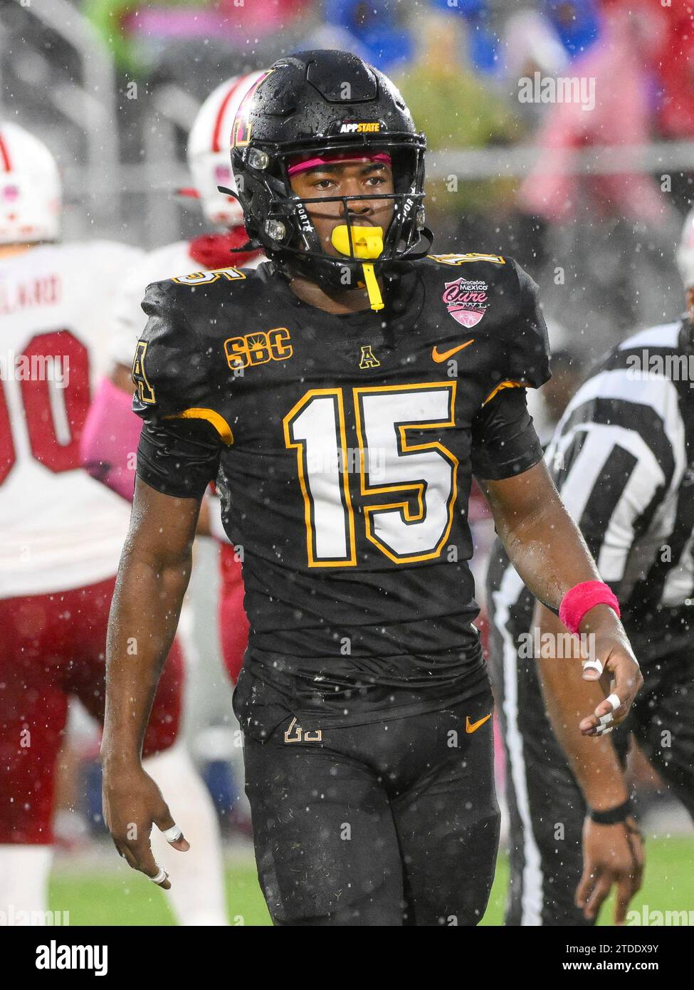 December 16, 2023: Appalachian State linebacker Thomas Davis (15) during NCAA football game in ...