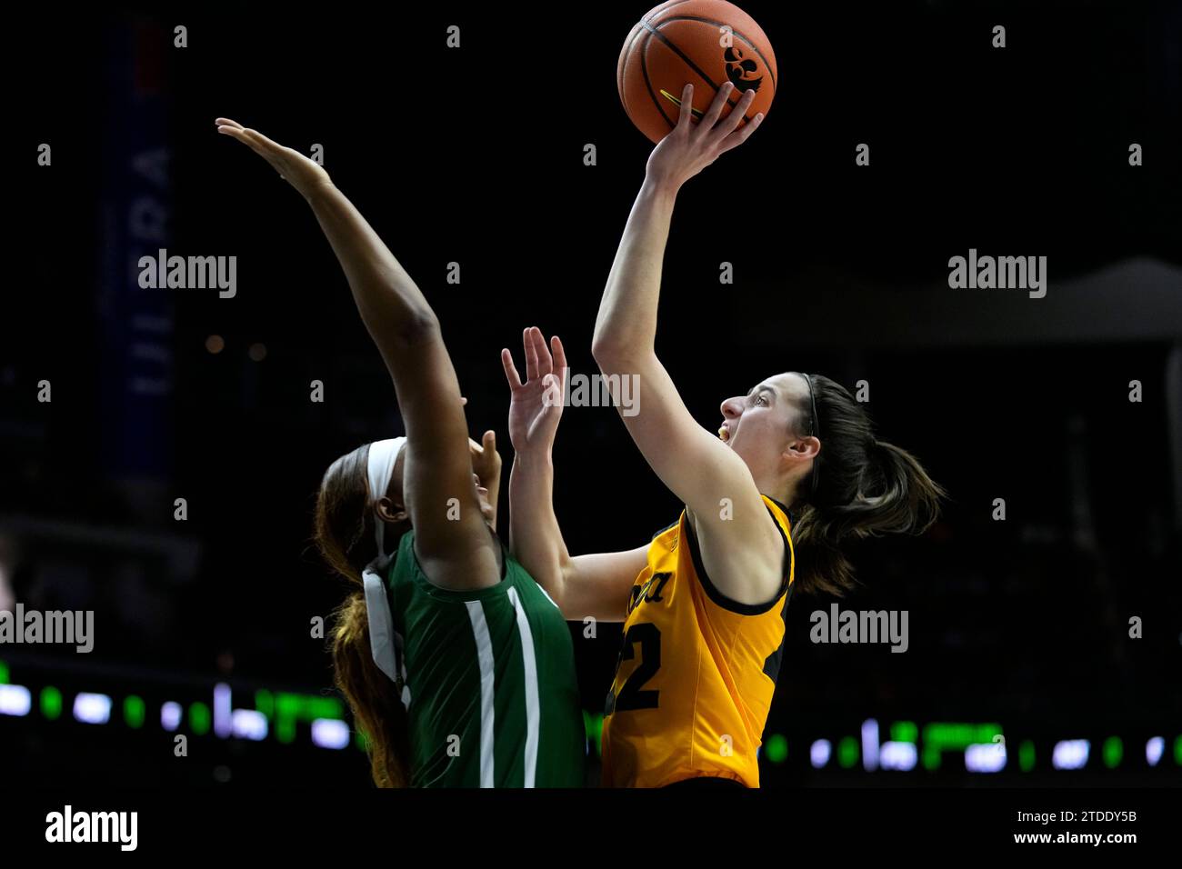 Iowa guard Caitlin Clark shoots over Cleveland State forward Brooklynn ...