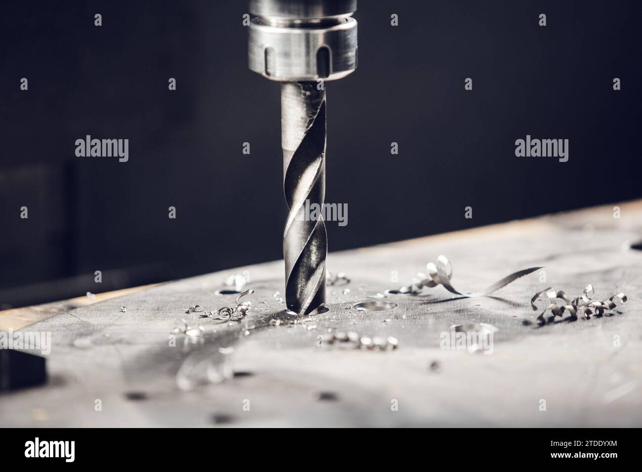 Machine drilling holes hi-res stock photography and images - Alamy