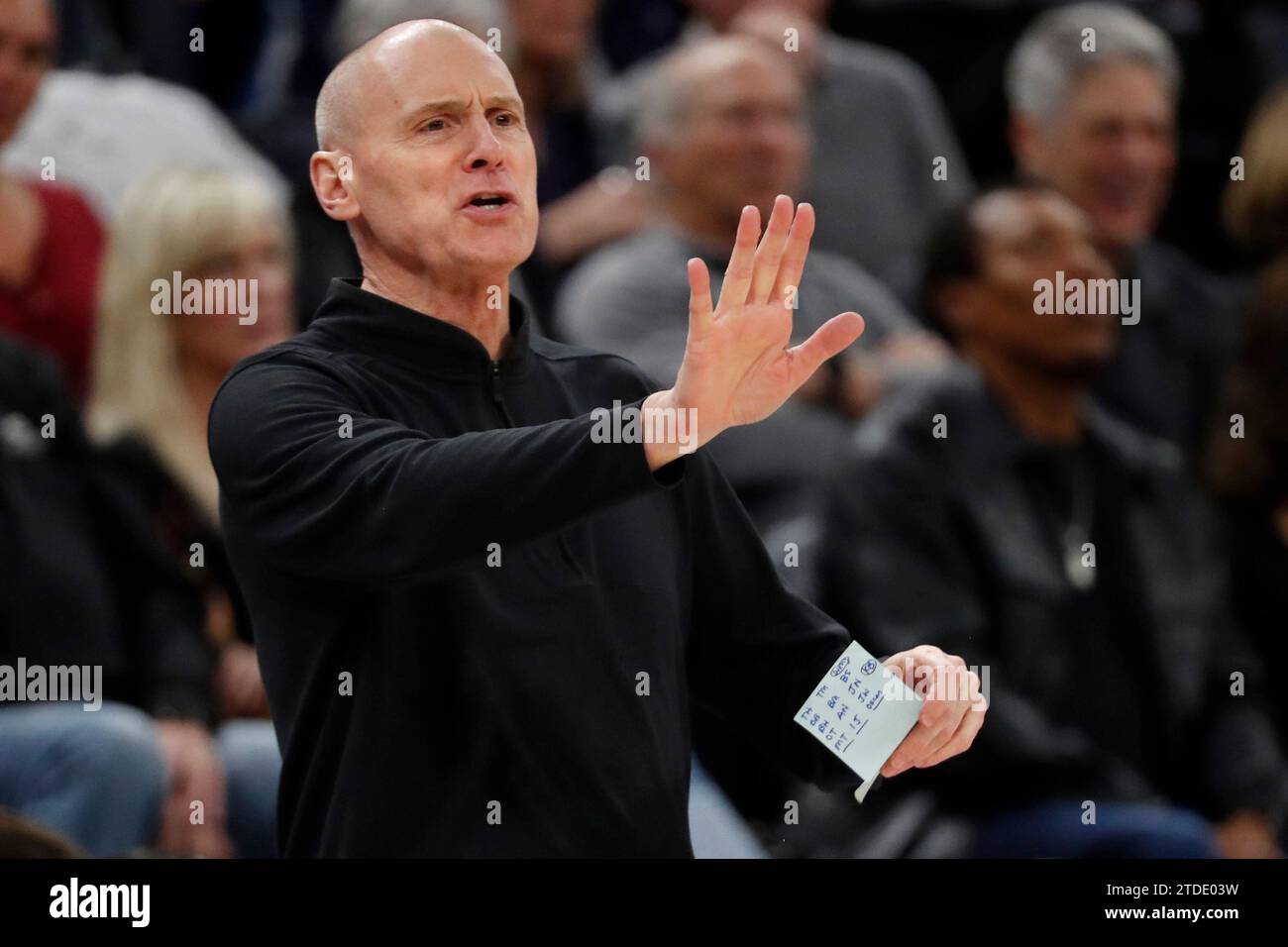 Indiana Pacers head coach Rick Carlisle directs his team as they play ...