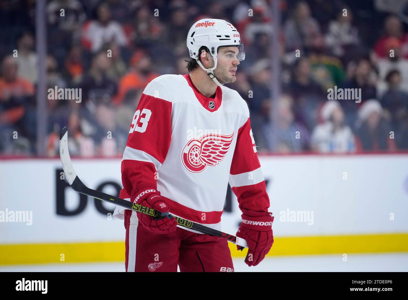 Detroit Red Wings' Alex DeBrincat plays during an NHL hockey game ...