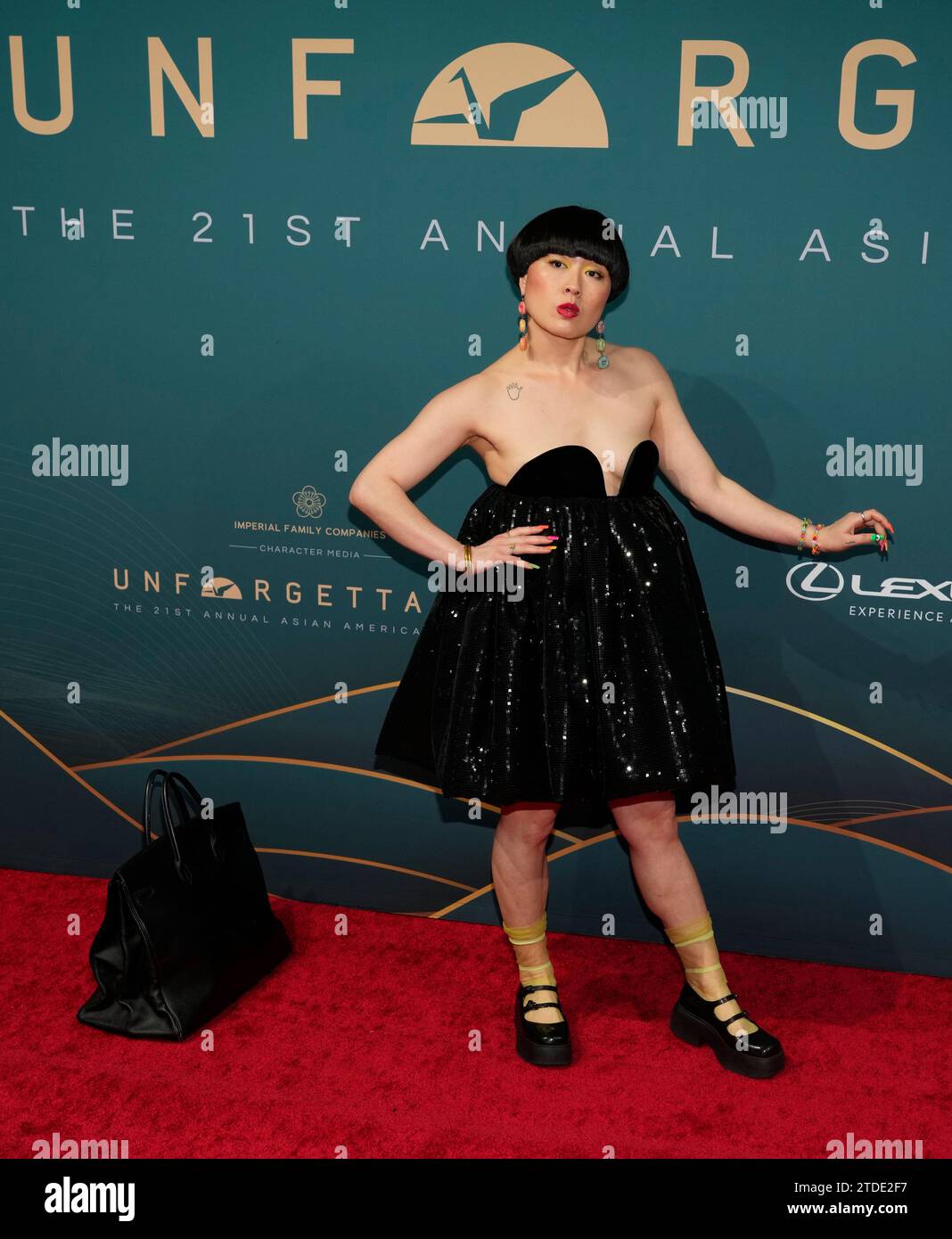 Atsuko Okatsuka poses at the 21st Annual Asian American Awards at the ...