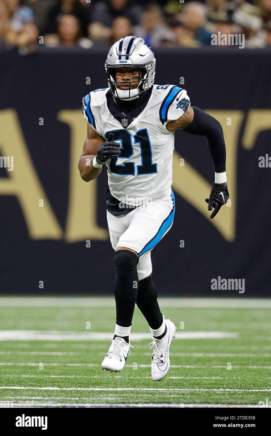Carolina Panthers safety Jeremy Chinn (21) during an NFL football game ...