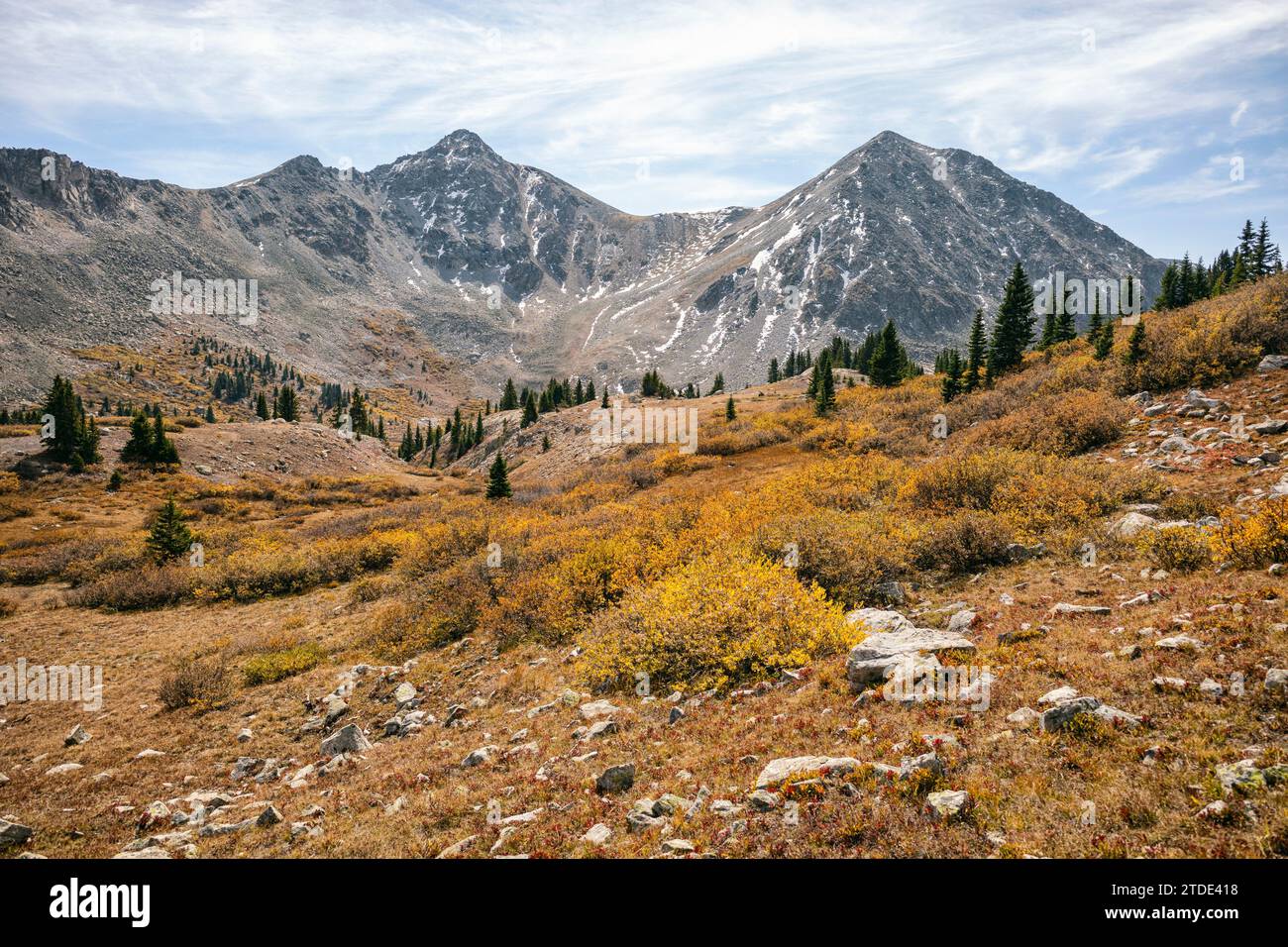 birthday Peak in the Collegiate Peaks Wilderness, Colorado Stock Photo ...