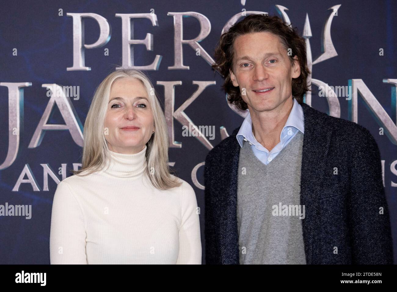 Deborah Armstrong and Jan Koeppen pose for photographers upon arrival ...
