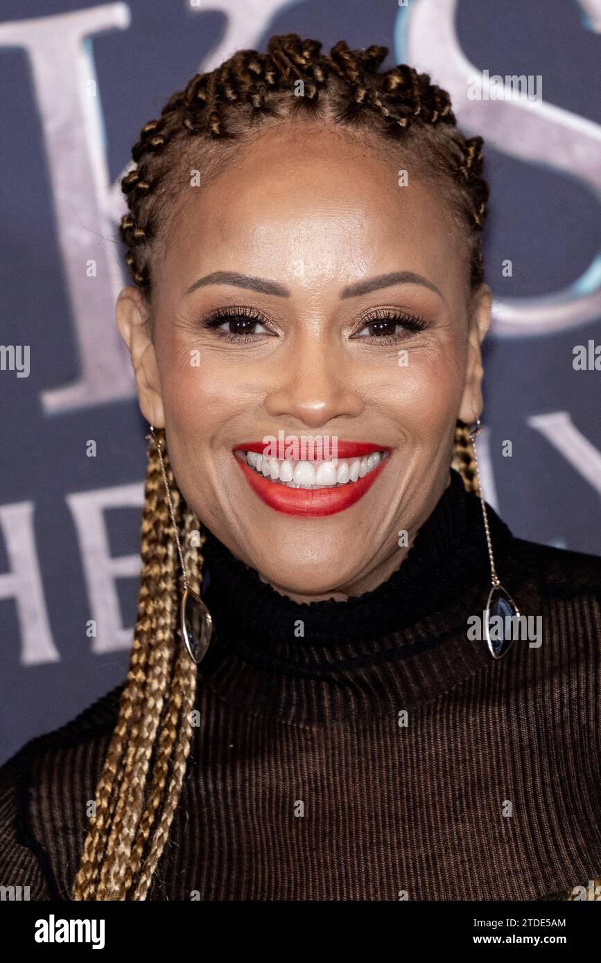 Ayo Davis poses for photographers upon arrival at the premiere of the ...