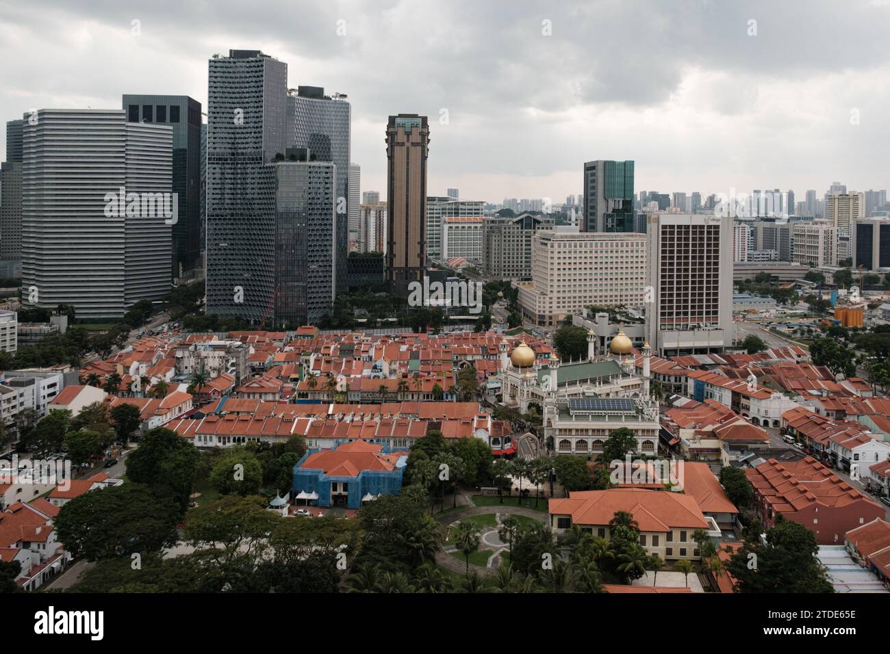 Singapore City with Diverse Building Landscape Stock Photo - Alamy