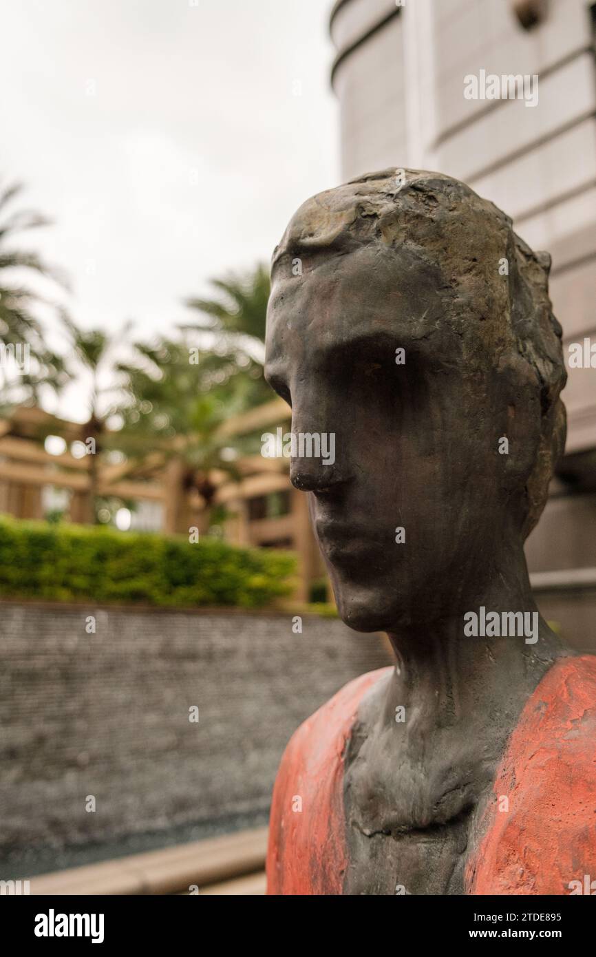 Skinny Male Statue Indistinct Features Stock Photo - Alamy