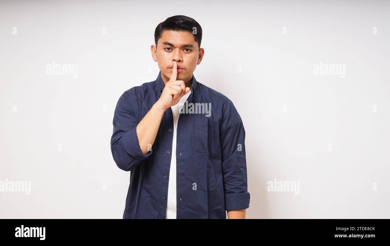 asian man is using sign language with hand. learn sign language by hand ...