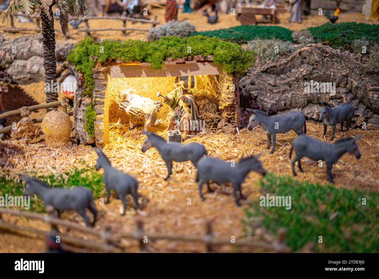 model representing people in rural life, inserted in a Catholic ...