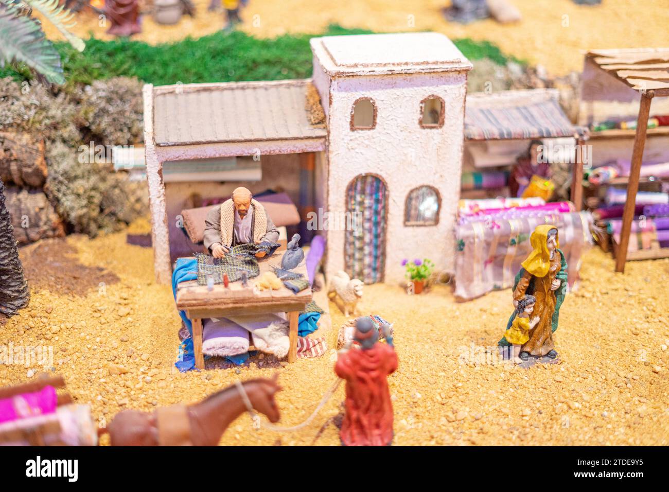 model representing people in rural life, inserted in a Catholic ...