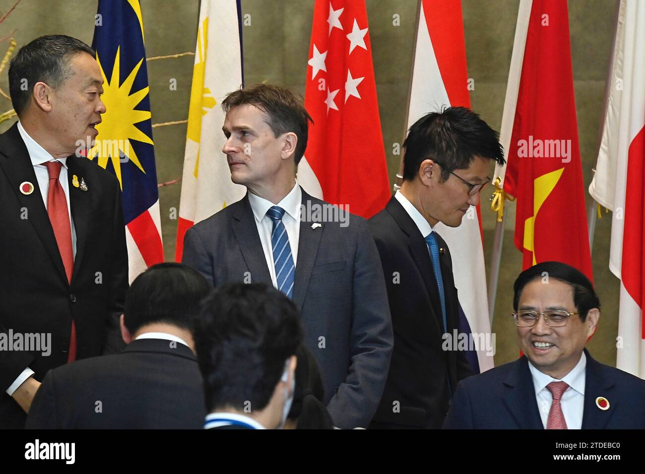 Leaders of ASEAN nations pose for a group photo prior to the Asian Zero ...