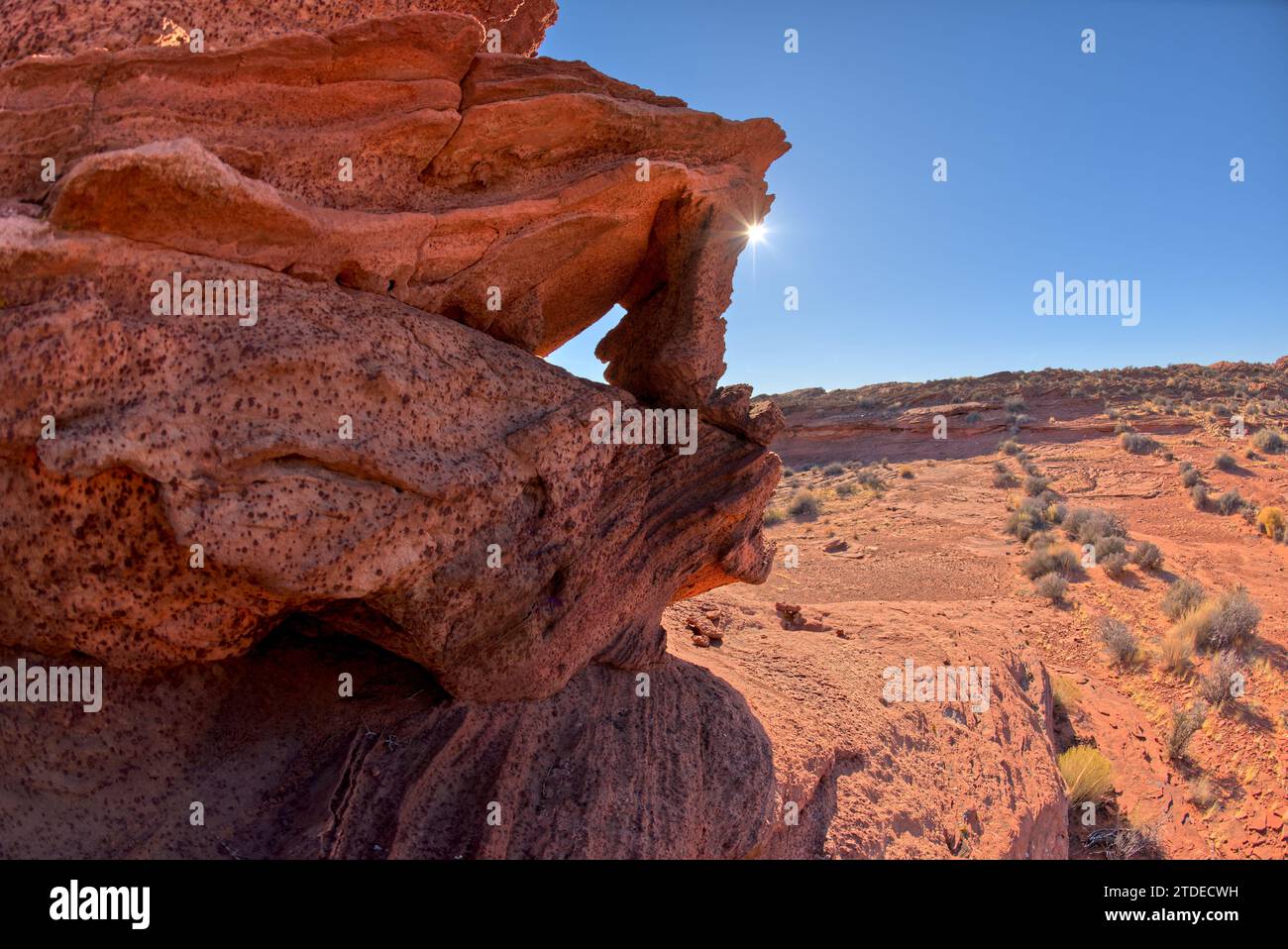 Triangular Arch in the Spur Canyon of Horseshoe Bend AZ Stock Photo - Alamy