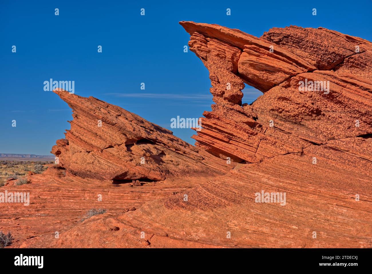 Triangular Arch in the Spur Canyon of Horseshoe Bend AZ Stock Photo - Alamy