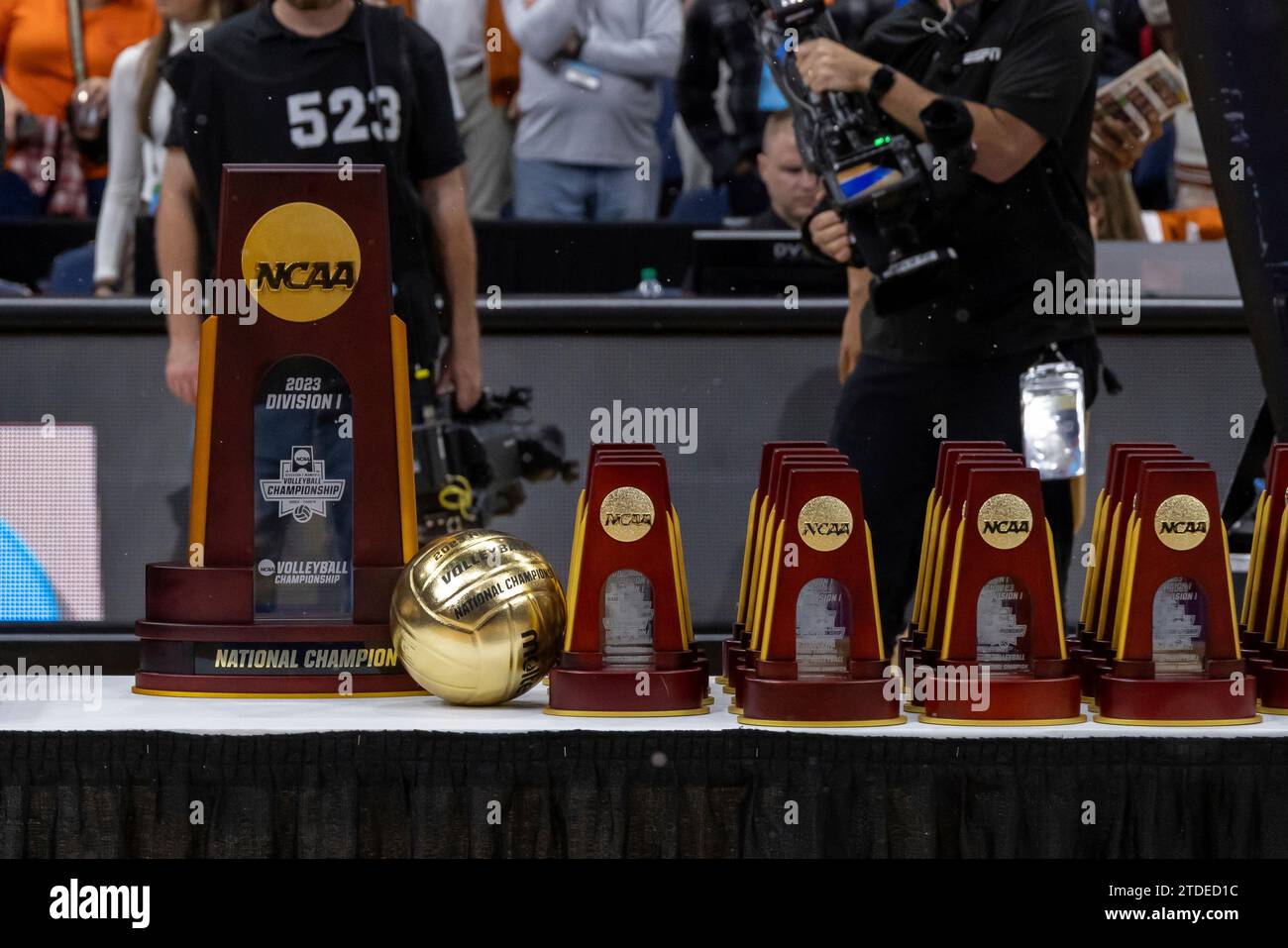 TAMPA, FL - DECEMBER 17: the National Championship trophy, golden ...
