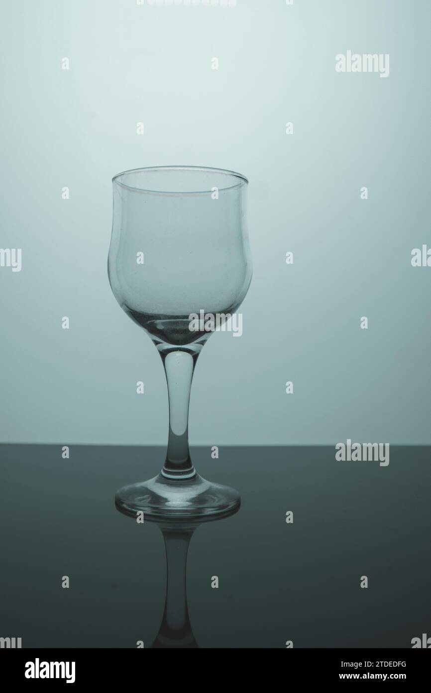 Empty wine glass Stock Photo - Alamy