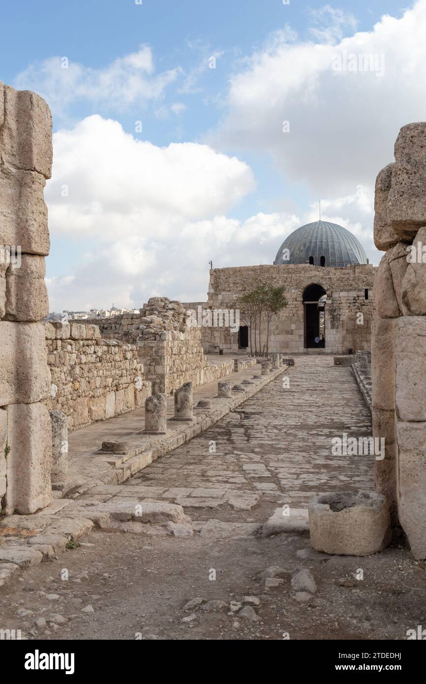 Ancient ruins and Umayyad Palace, Amman citadel, Jordan Stock Photo - Alamy
