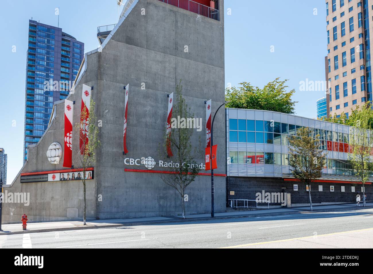 Vancouver, Canada - July 1,2023: View of CBC Vancouver Television ...