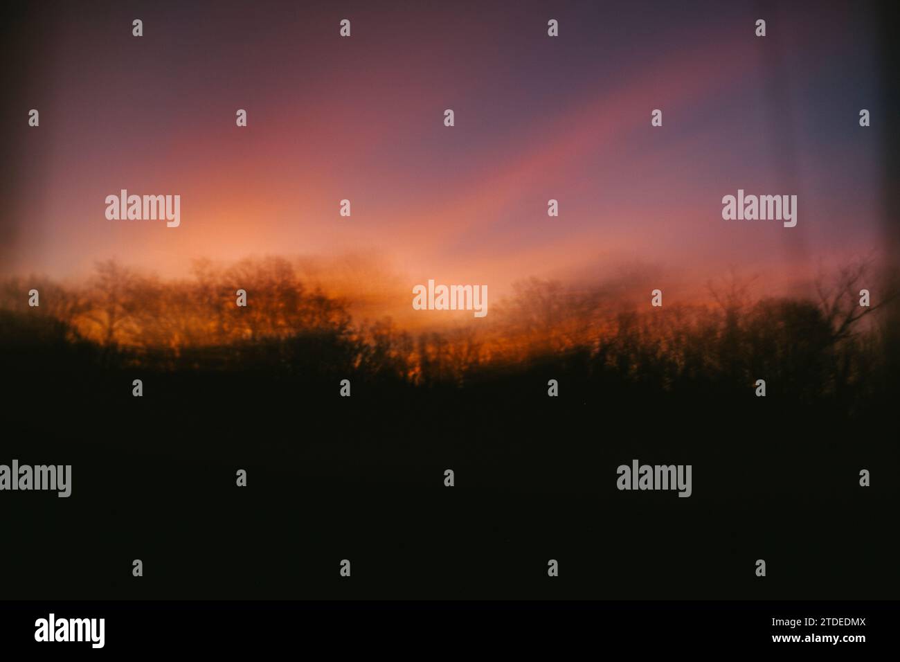 Ethereal Abstract Landscape during Sunset Stock Photo - Alamy