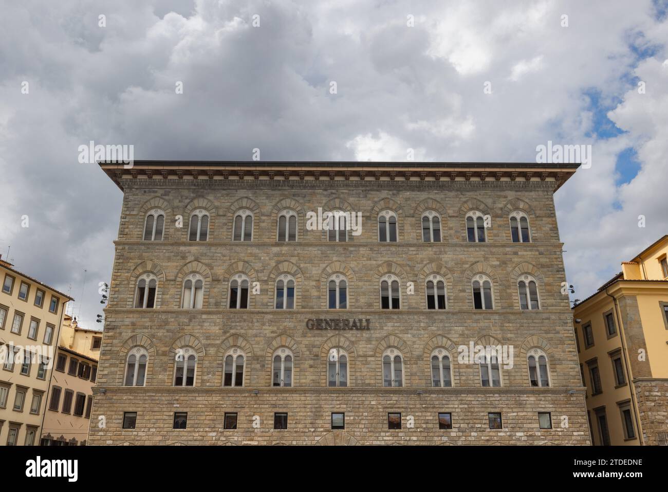 Florence inspired by palazzo strozzi hi-res stock photography and ...