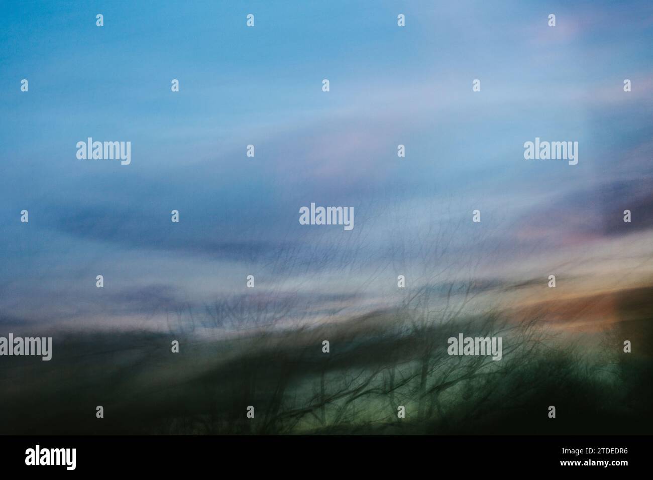 Ethereal Abstracted Whimsical Surreal Landscape Stock Photo - Alamy