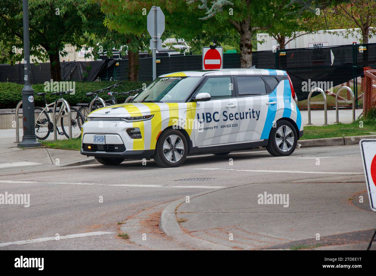 Vancouver, Canada - September 3,2021: View of UBC Security car ...